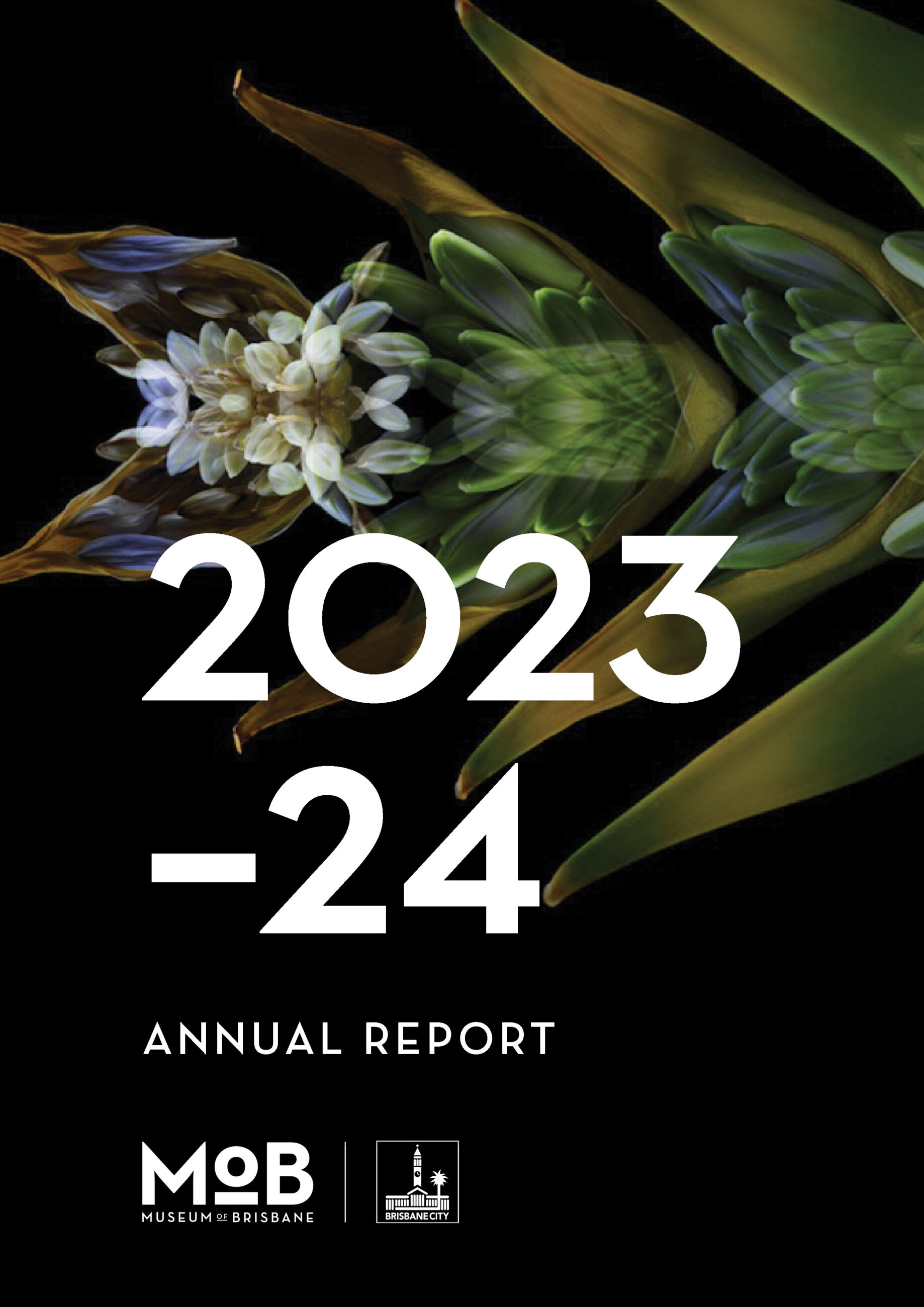 Annual Report 2023-24 Cover Page - Museum of Brisbane | MoB